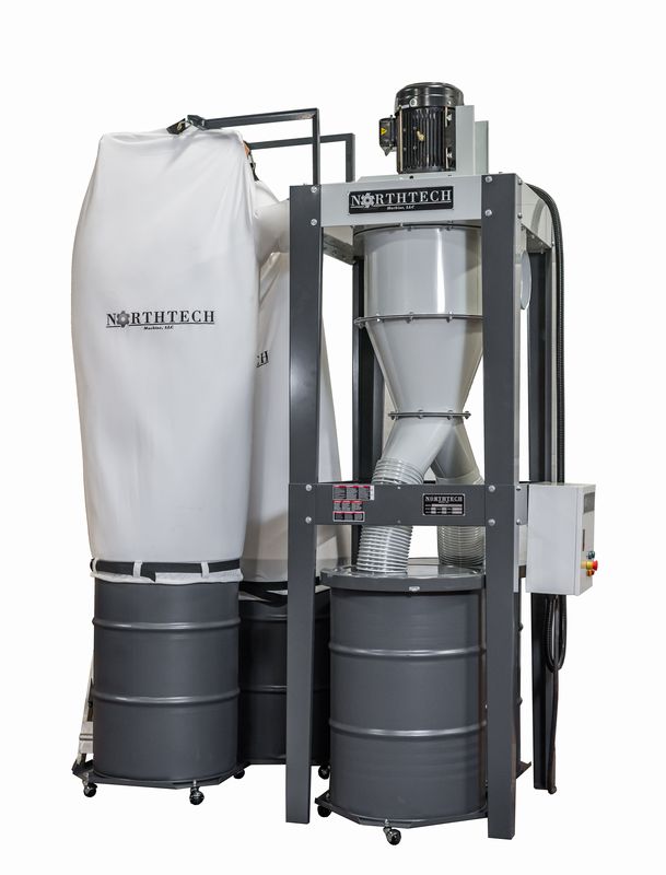Northtech NT 2ST-10XL 2-Stage 10 HP Dust Collector | 360 Degree ...
