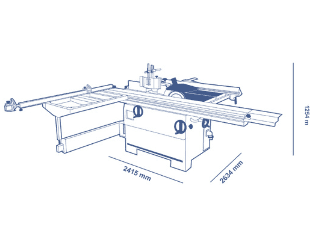 SCM minimax cu 300c Combination Machine (1-Phase) (5.5' & 8.5' Slide ...