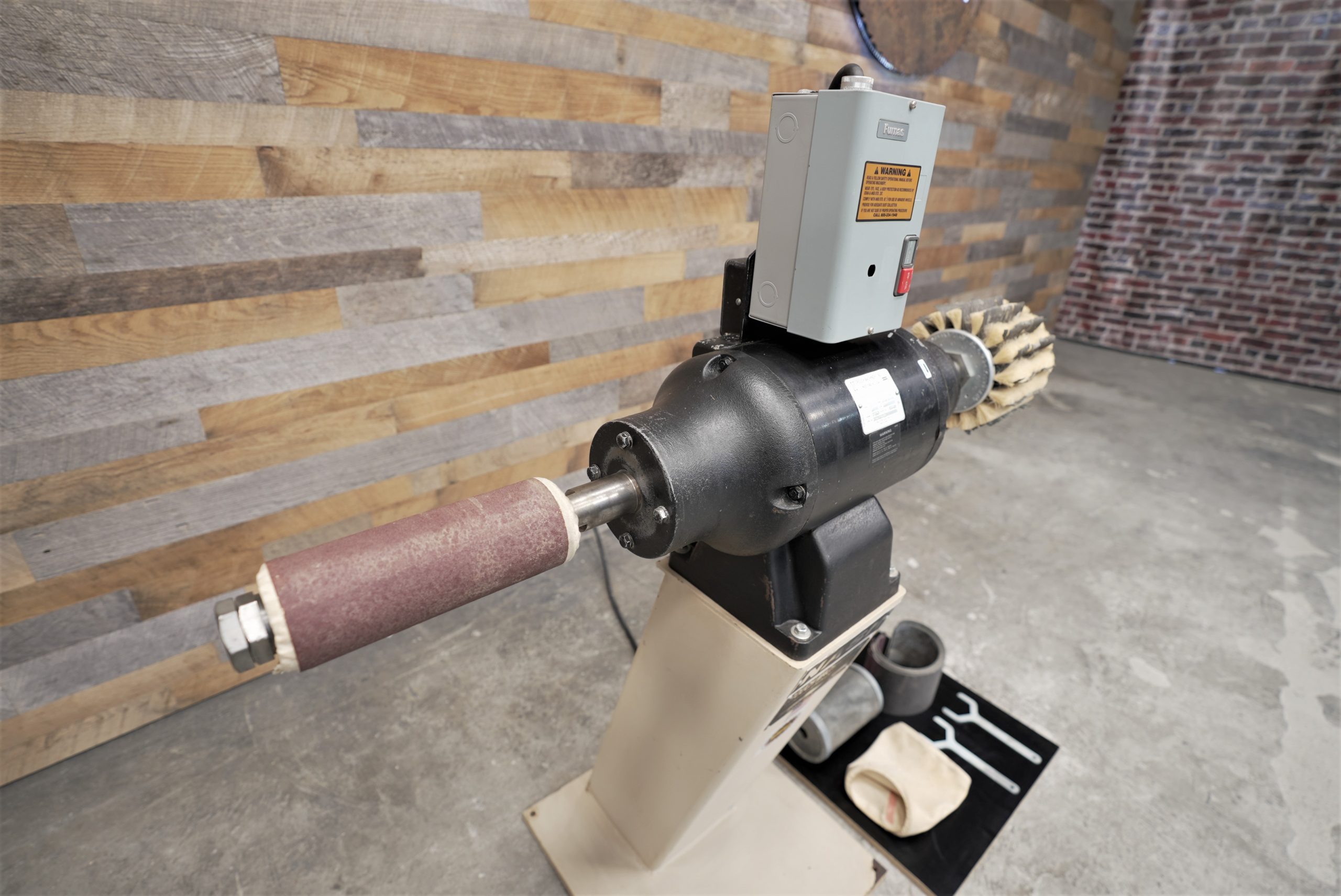 Crouch Nash 180 Double Arbor Balloon and Flap Wheel Sander | 360 Degree ...