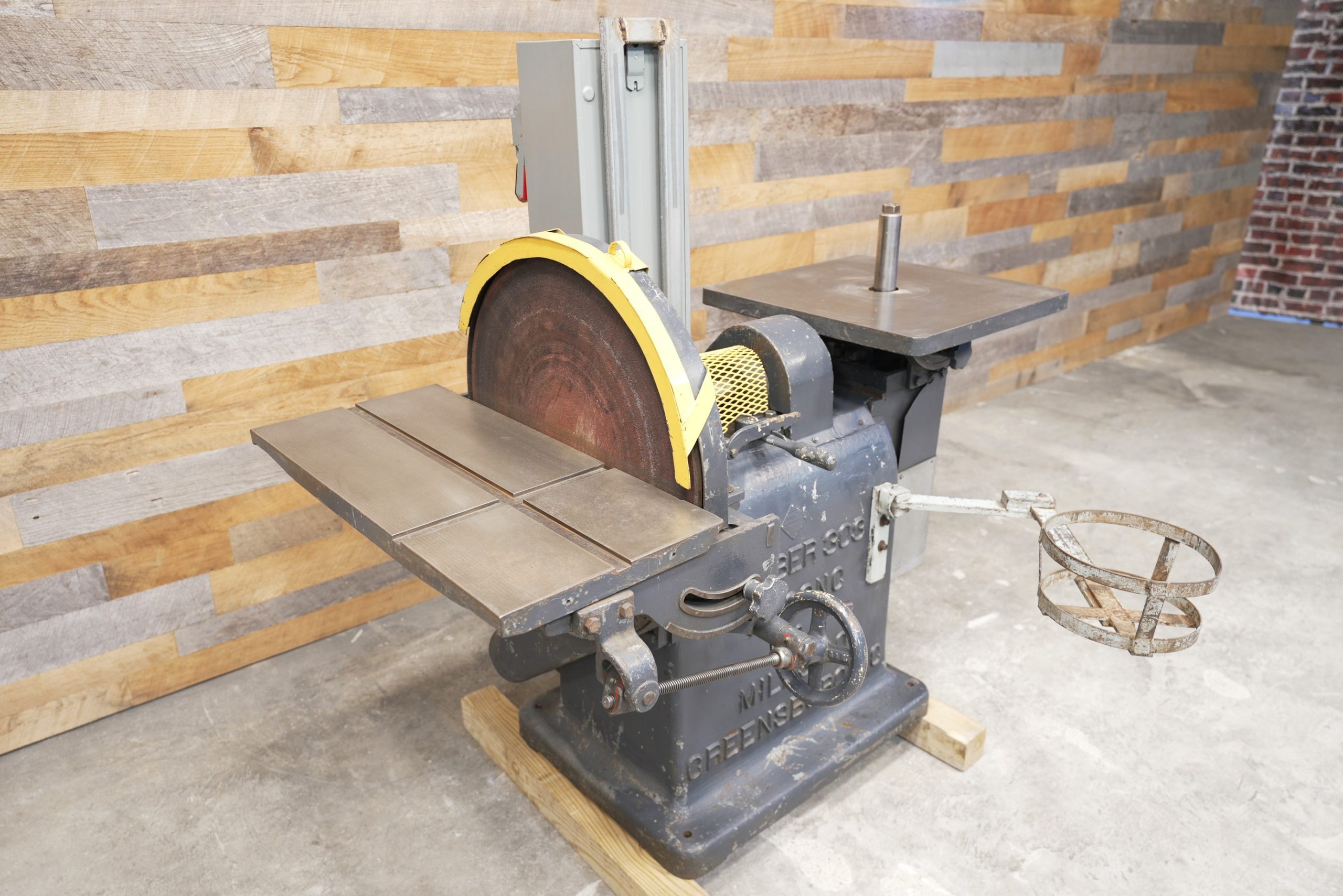 Wysong & Miles NO. 303 Combination Disk and Oscillating Spindle Sander ...