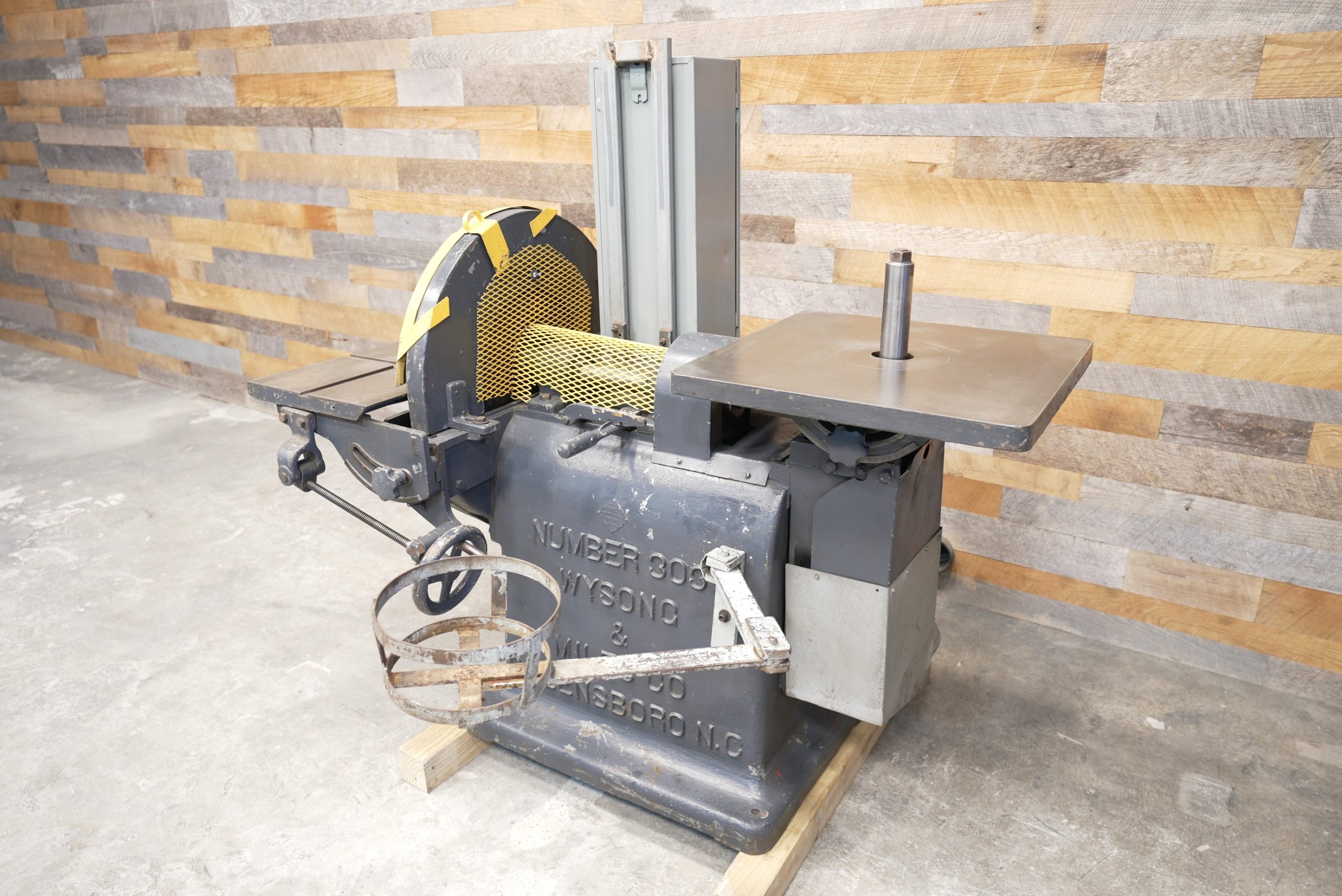 Wysong & Miles NO. 303 Combination Disk and Oscillating Spindle Sander ...