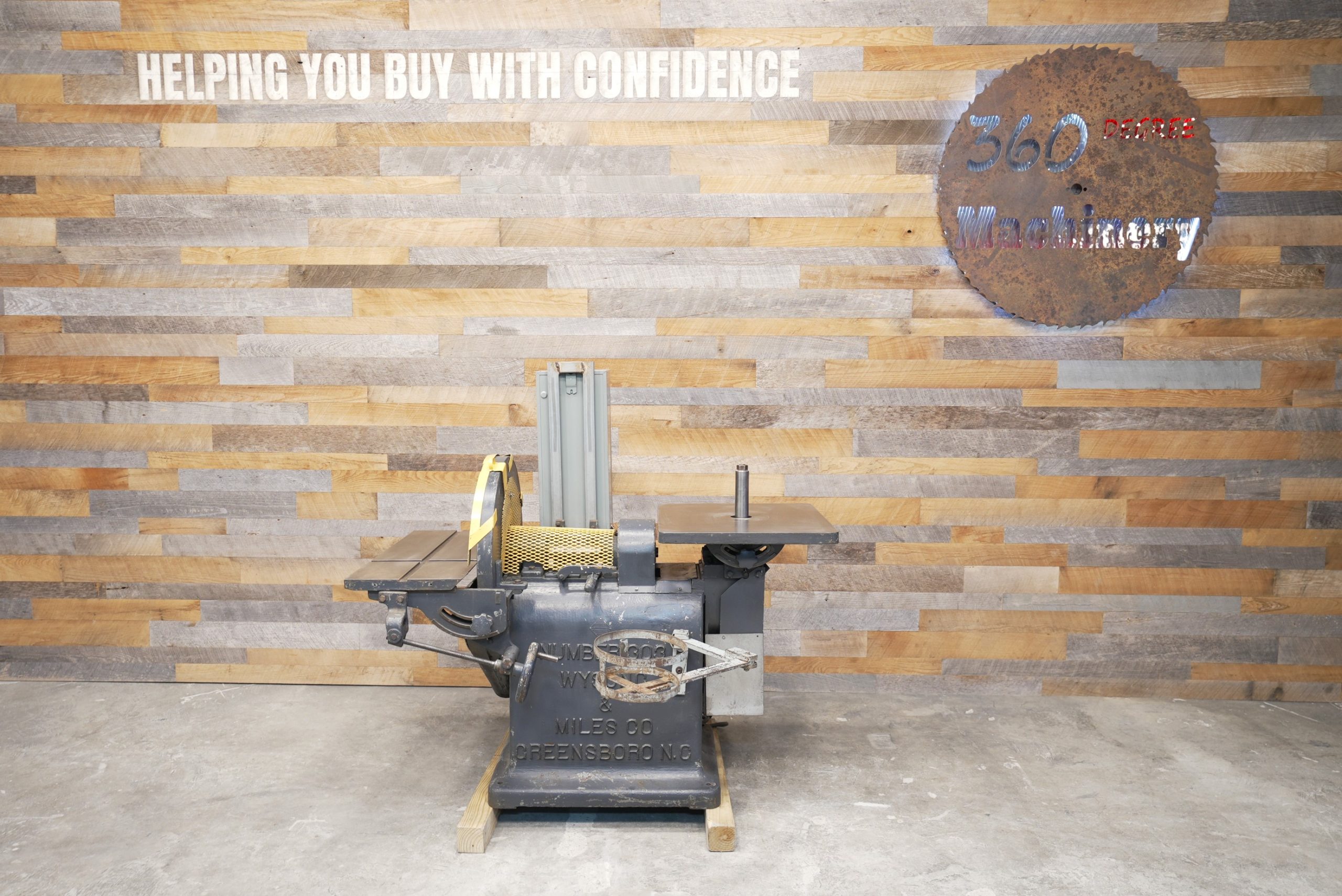 Wysong & Miles NO. 303 Combination Disk and Oscillating Spindle Sander ...