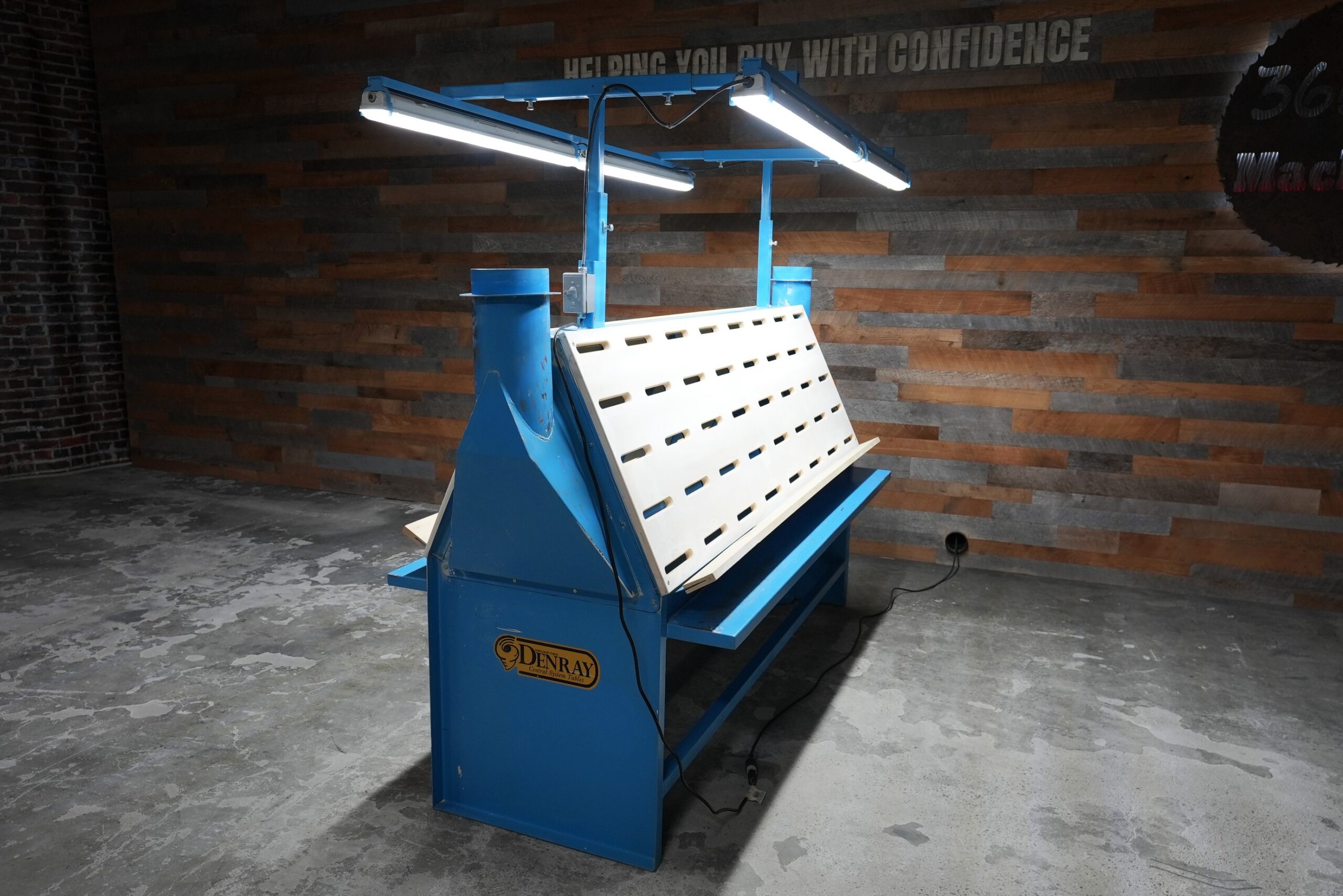 Denray 2 Sided 3096 "A" Frame Down Draft Sanding Table | 360 Degree ...