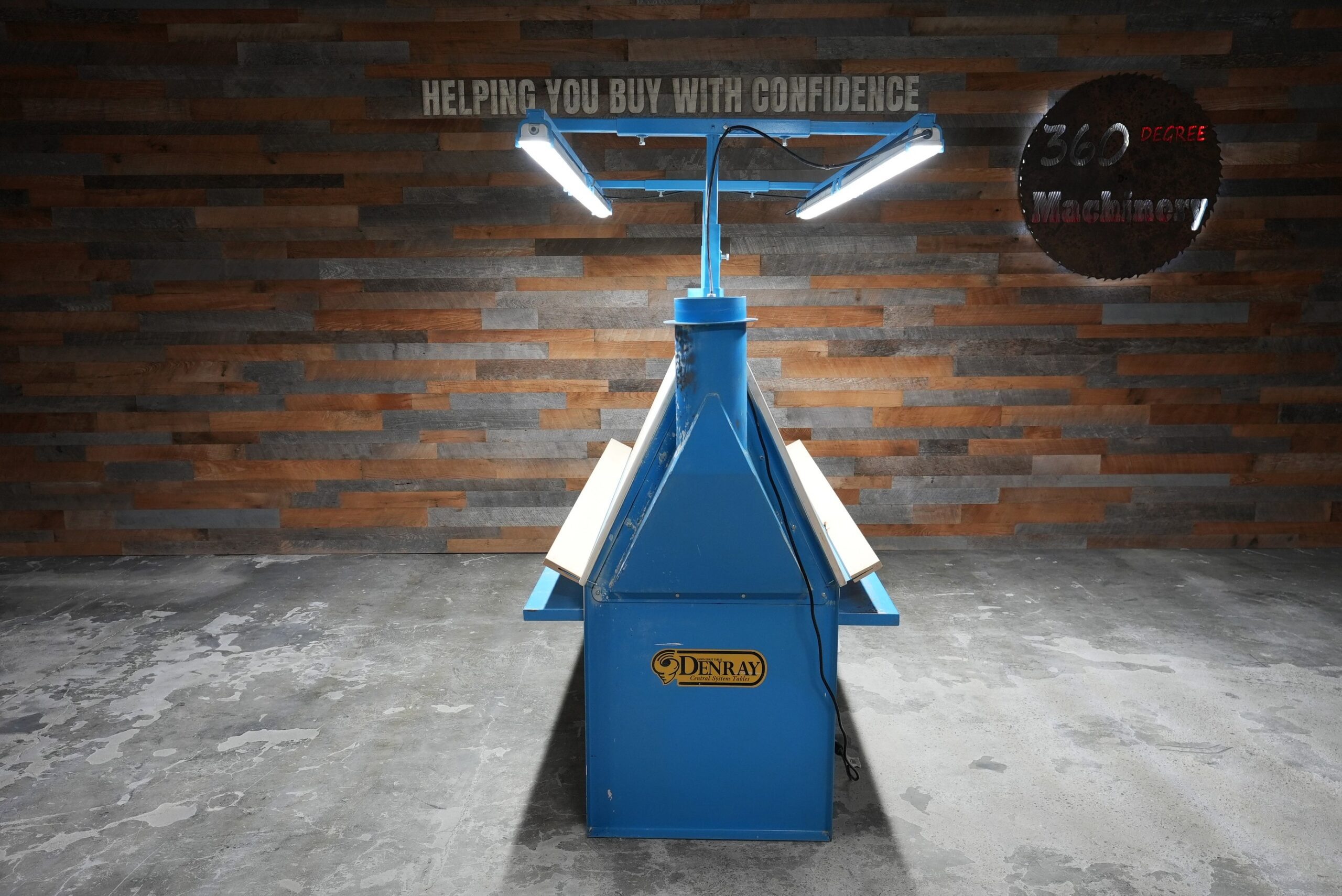 Denray 2 Sided 3096 "A" Frame Down Draft Sanding Table | 360 Degree ...