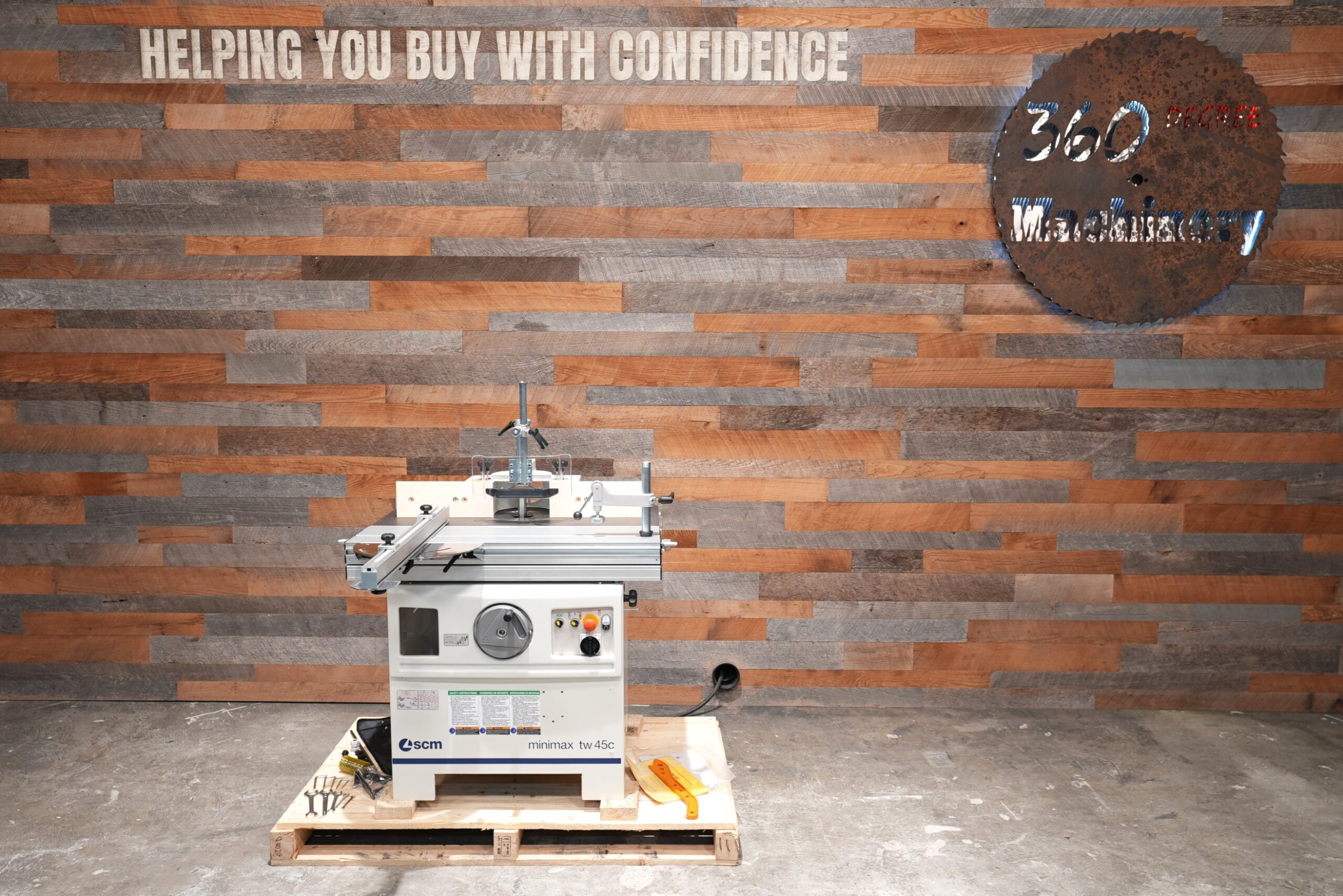 SCM minimax tw 45c Shaper w/Sliding Table (1-Phase) | 360 Degree ...