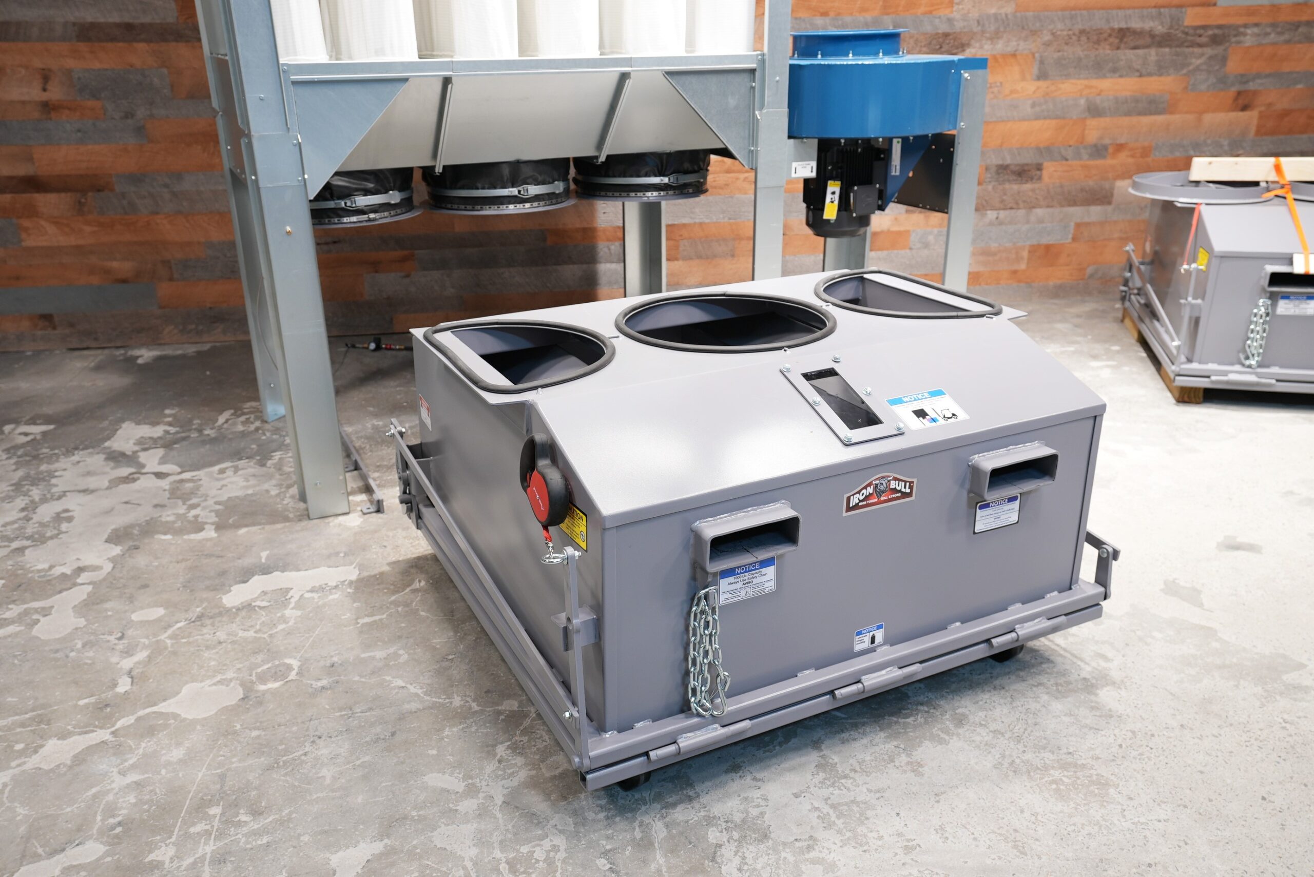 NEW IronBull Sawdust Dust Hoppers (Dump Bins) for Nederman S-750/S-1000 ...