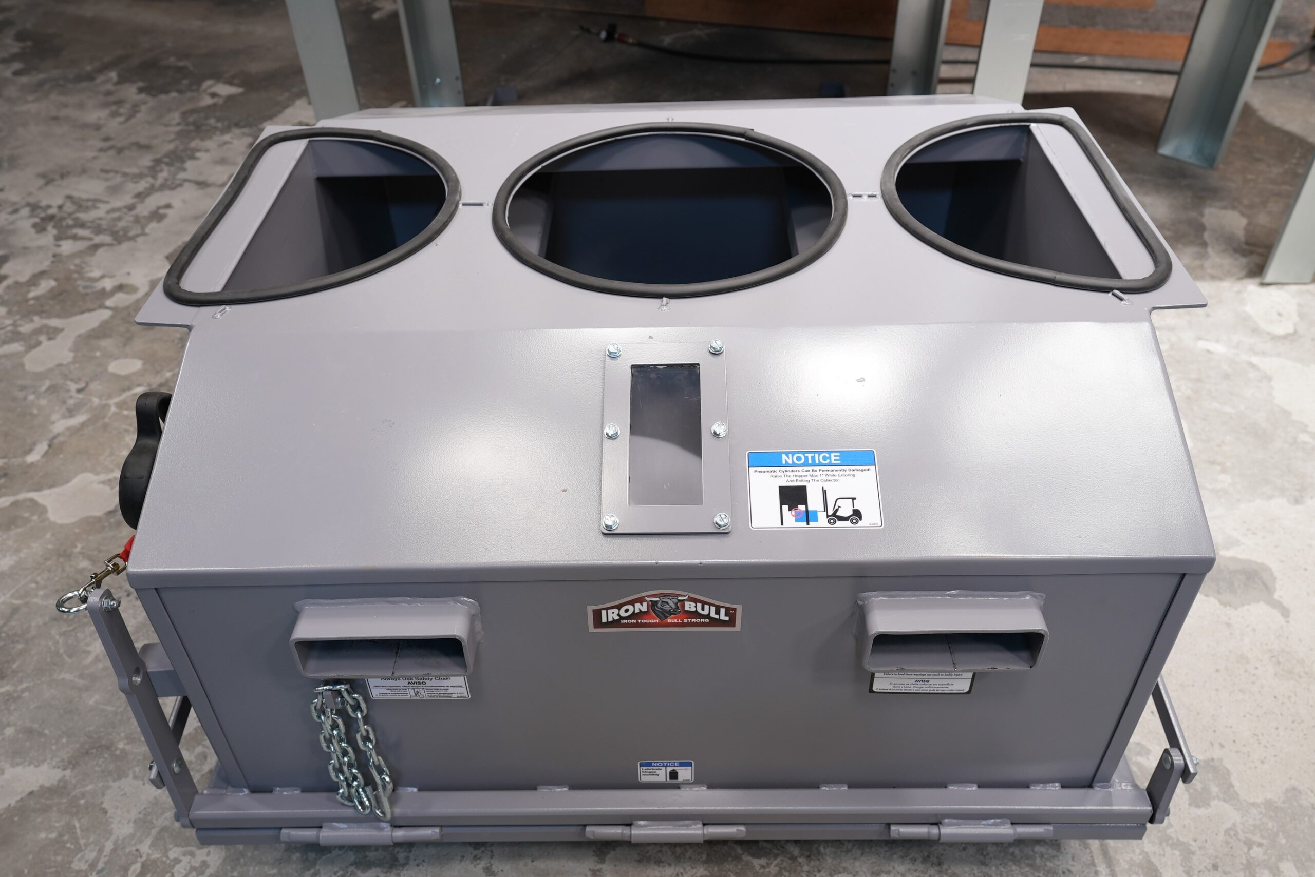 NEW IronBull Sawdust Dust Hoppers (Dump Bins) for Nederman S-750/S-1000 ...