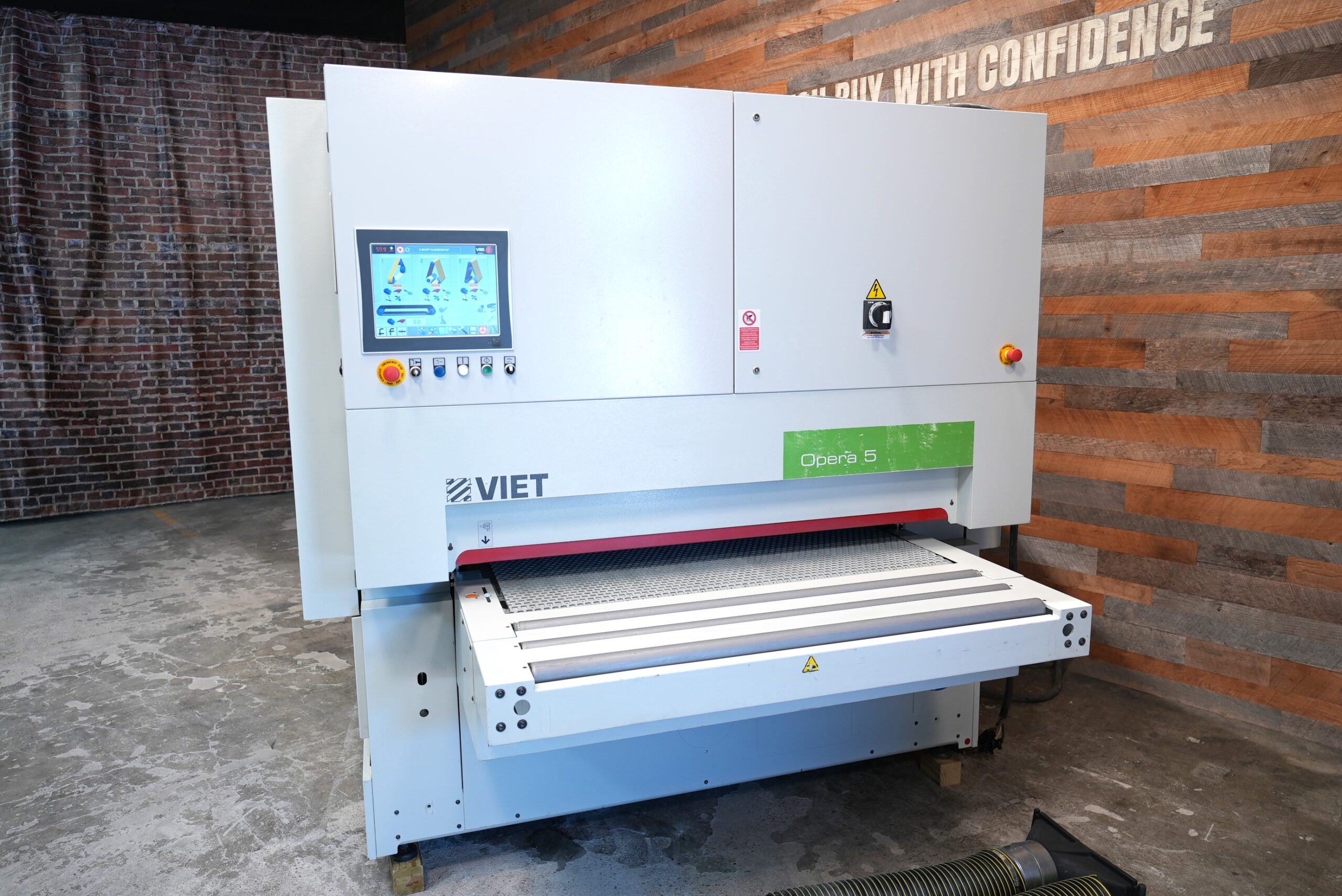 2017 Biesse Viet Opera 5 (3) Head 53" Wide Belt Sander With (3 ...