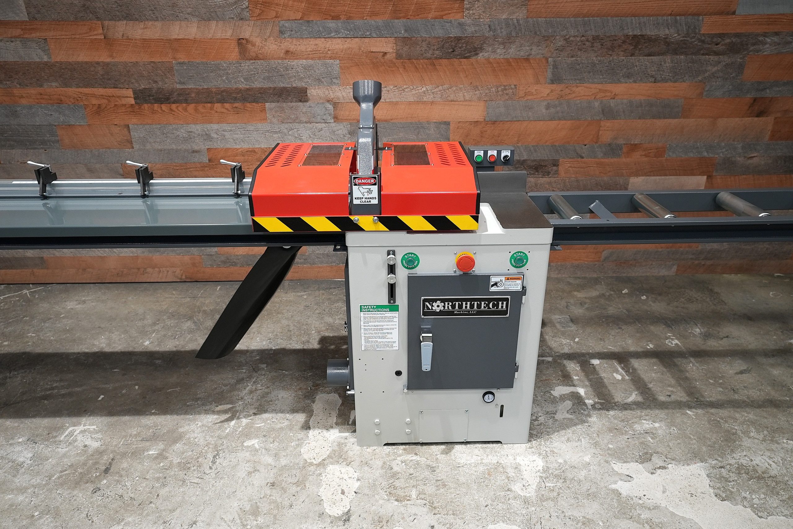 DEMO 2025 (GEN 3) Northtech NT-UCS18L Upcut Saw W/Infeed/Outfeed Tables ...