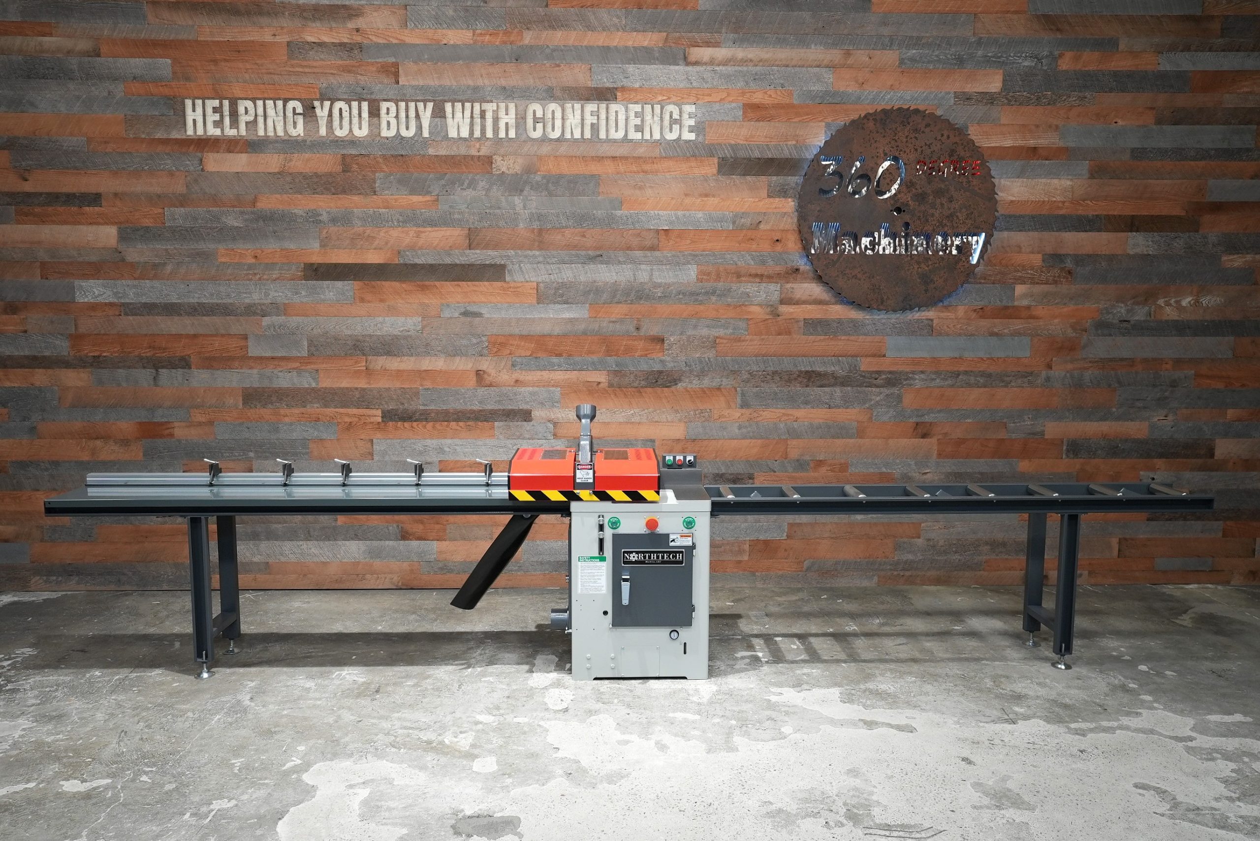 DEMO 2025 (GEN 3) Northtech NT-UCS18L Upcut Saw W/Infeed/Outfeed Tables ...